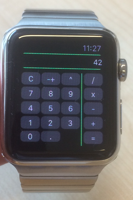 Calculator App for Apple Watch | musingstudio